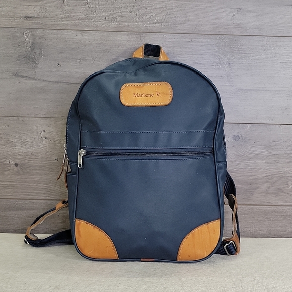 Jon Hart Design | Bags | Jon Hart Design Navy Blue Nylon Leather ...